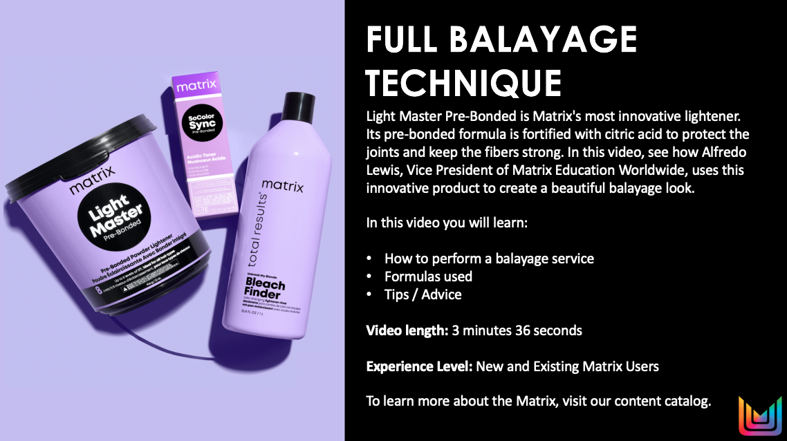 HOW TO BALAYAGE | MATRIX | L’Oréal ACCESS